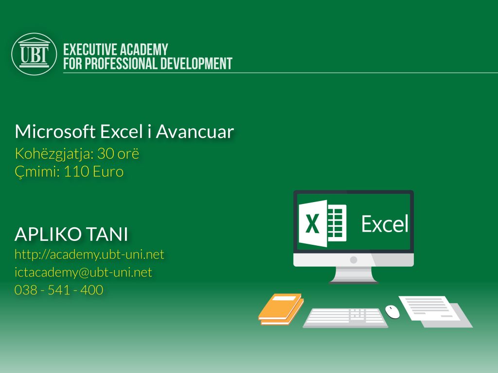 Microsoft Excel i Avancuar – UBT Executive Academy